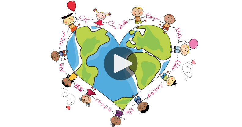 My card - Hello Around the World