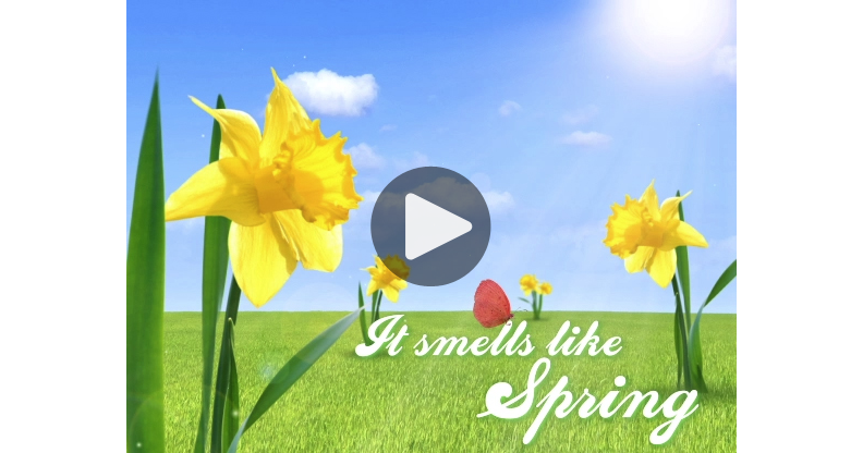 My card - It smells like spring...