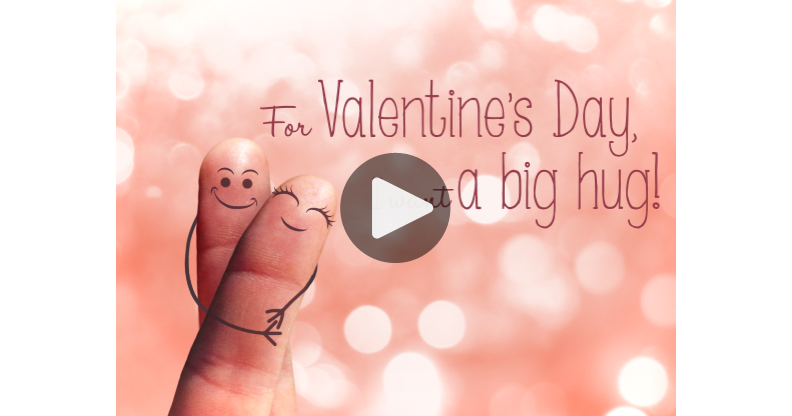 My card - For Valentine's Day I want a big hug
