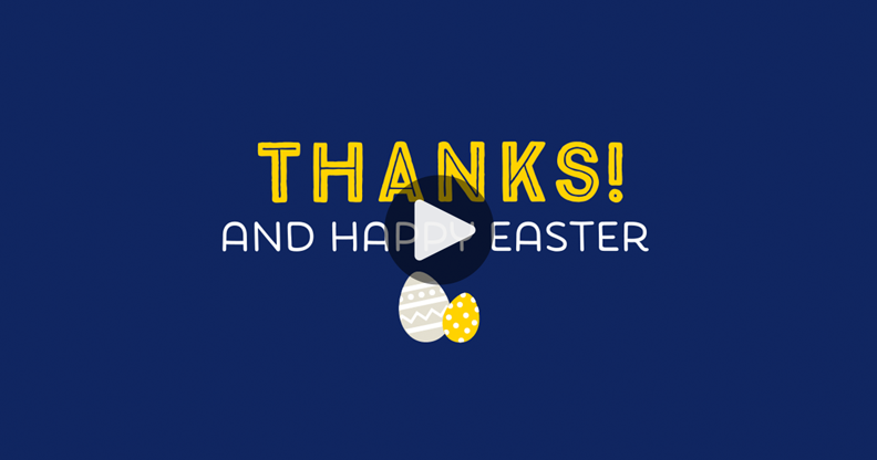 My card - Thanks and Happy Easter