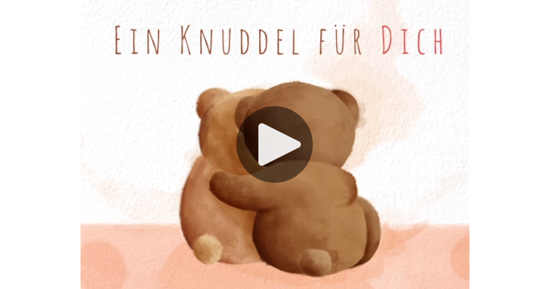 Meine Karte - Ein Knuddel für Dich
