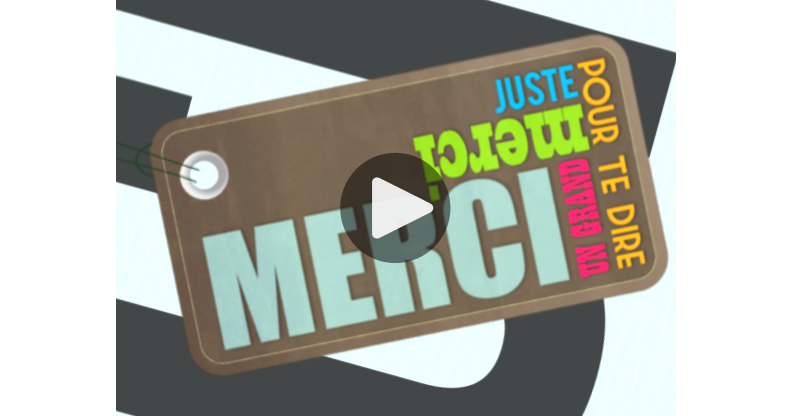 Ma carte - Un grand merci