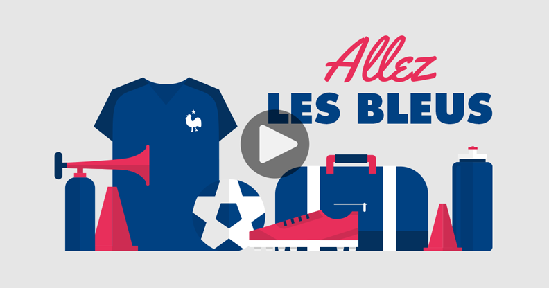 Ma carte - Allez les Bleus