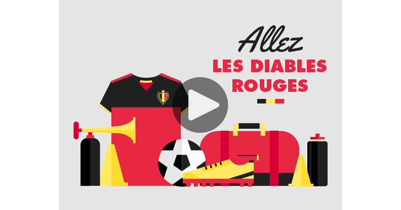 Ma carte - Allez, les Belges